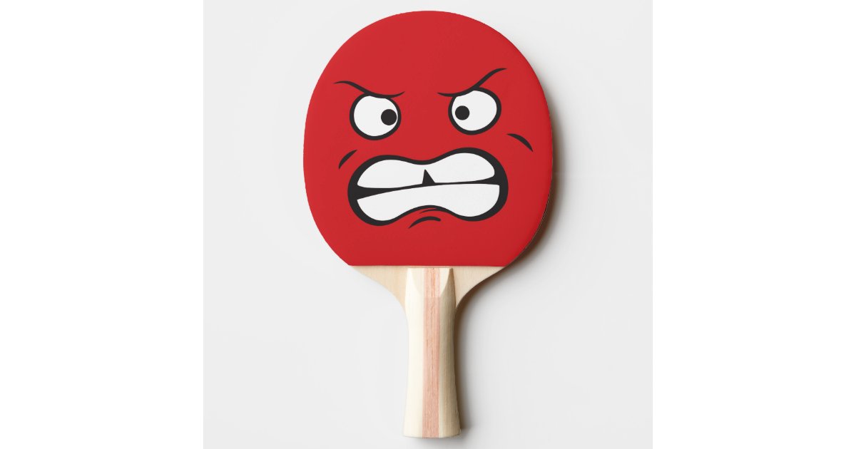 Aggressive Scary Intense Ping Pong Paddle | Zazzle
