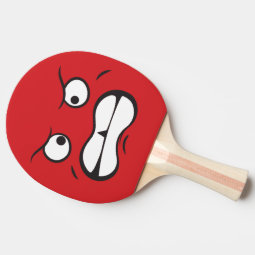 Aggressive Scary Intense Ping Pong Paddle | Zazzle