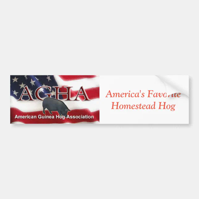 AGHA Patriotic Bumper Sticker | Zazzle