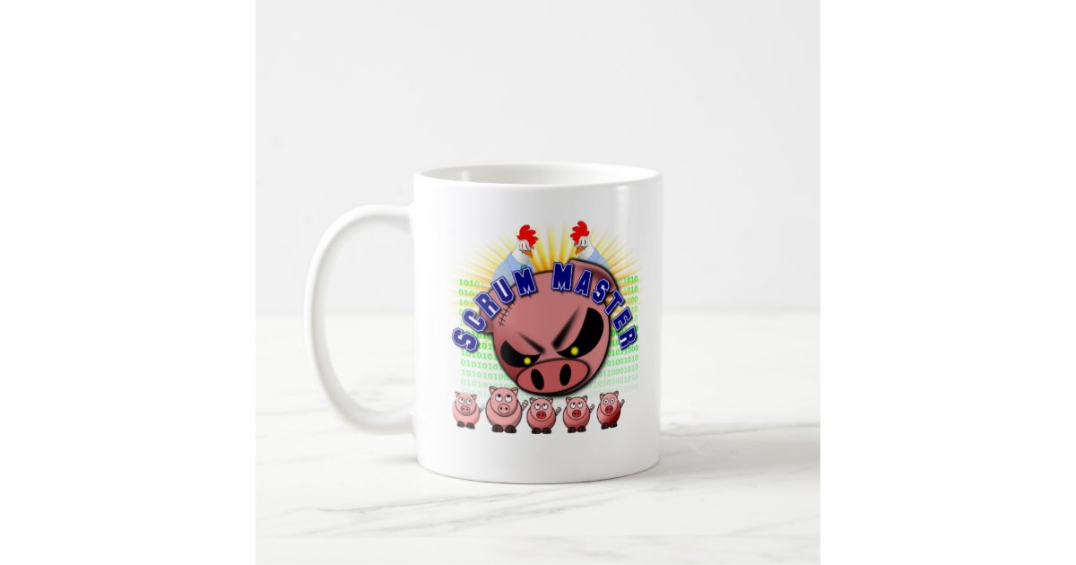 Agile Scrum Master Mug with Chickens & Pigs | Zazzle
