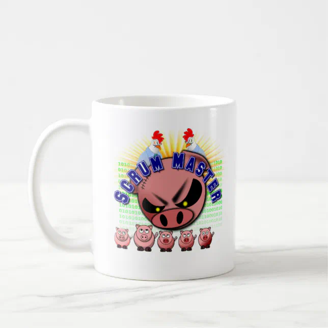 Agile Scrum Master Mug with Chickens & Pigs | Zazzle