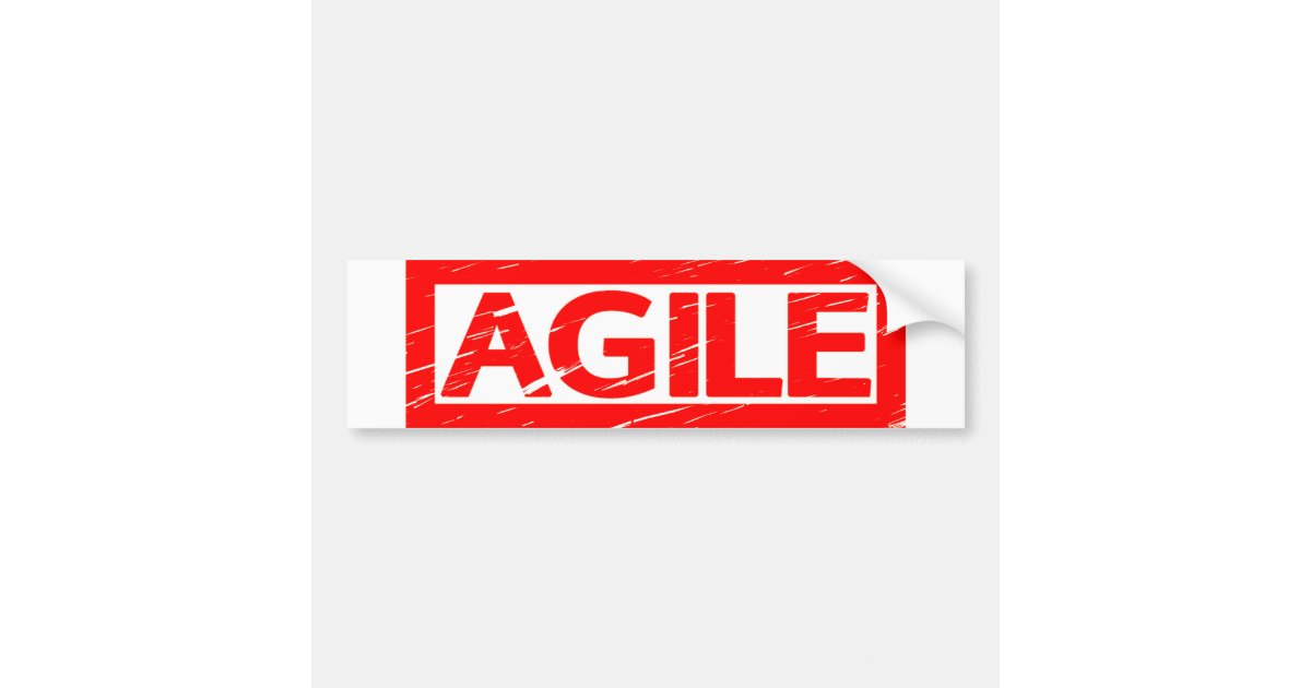Agile Stamp Bumper Sticker | Zazzle