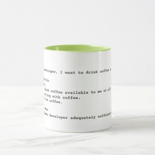 Agile user story acceptance criteria mug | Zazzle Agile user story acceptance criteria mug | Zazzle