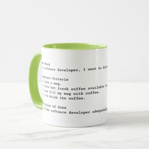 Agile user story acceptance criteria mug | Zazzle Agile user story acceptance criteria mug | Zazzle