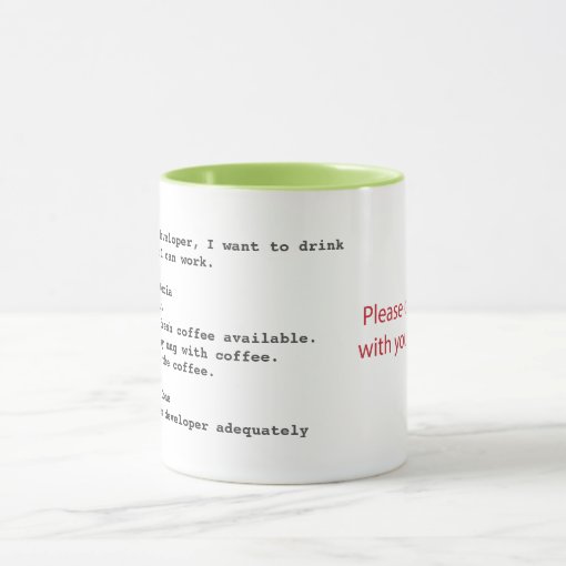 Agile user story acceptance criteria mug with logo | Zazzle Agile user story acceptance criteria mug with logo | Zazzle