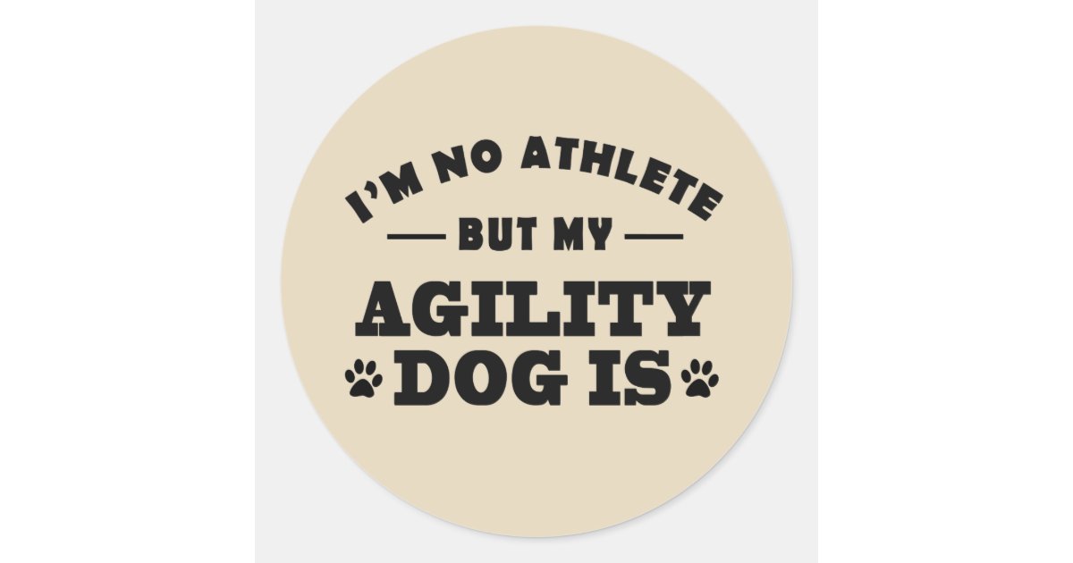 Agility Dog Stickers for Gifts Scrapbooks | Zazzle