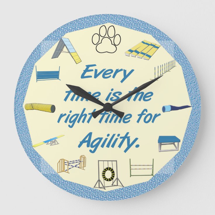 Agility Every Time Clock | Zazzle