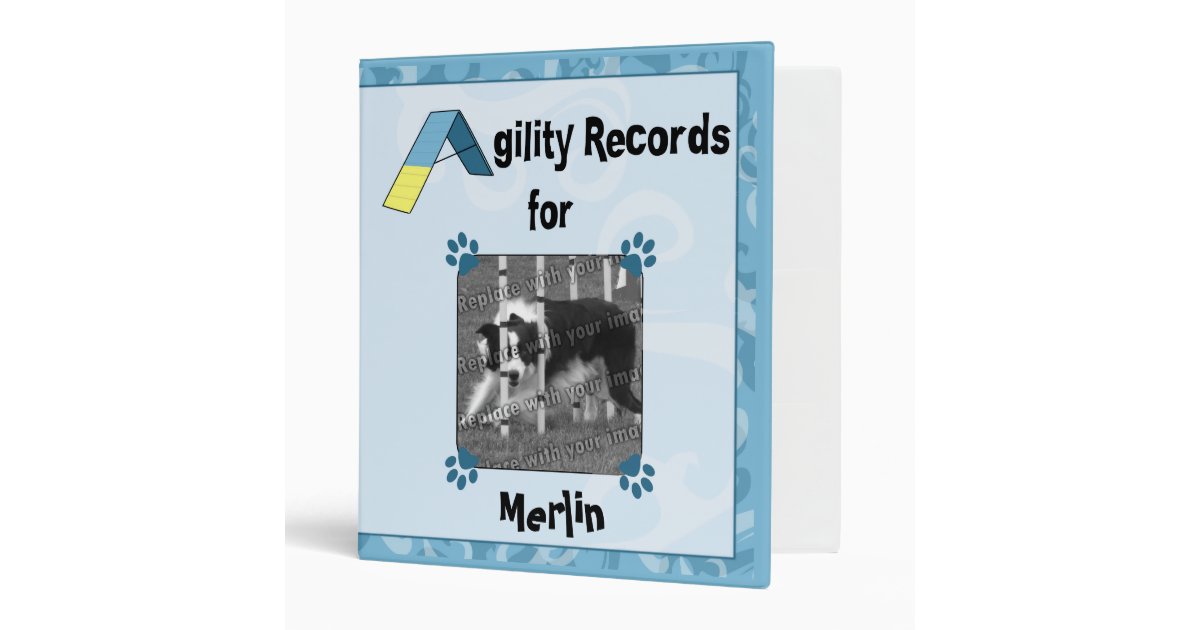 Agility Records Binder (Blue) | Zazzle