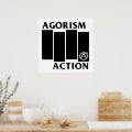 Agorism Anarchy Action Black Flag Poster | Zazzle