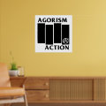 Agorism Anarchy Action Black Flag Poster | Zazzle