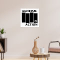 Agorism Anarchy Action Black Flag Poster | Zazzle