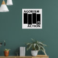 Agorism Anarchy Action Black Flag Poster | Zazzle