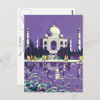 Agra ~ Taj Mahal Postcard | Zazzle