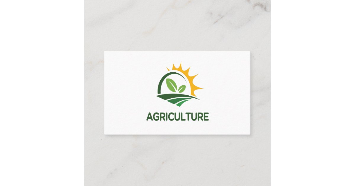 Agriculture Business Card | Zazzle