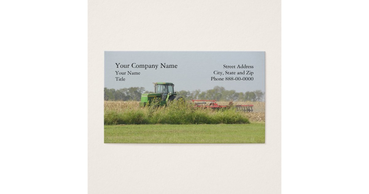 Agriculture Business Card | Zazzle.com