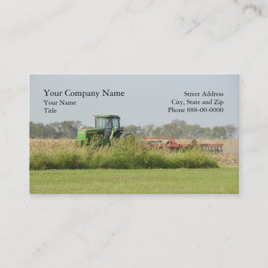 Agriculture Business Card | Zazzle.com