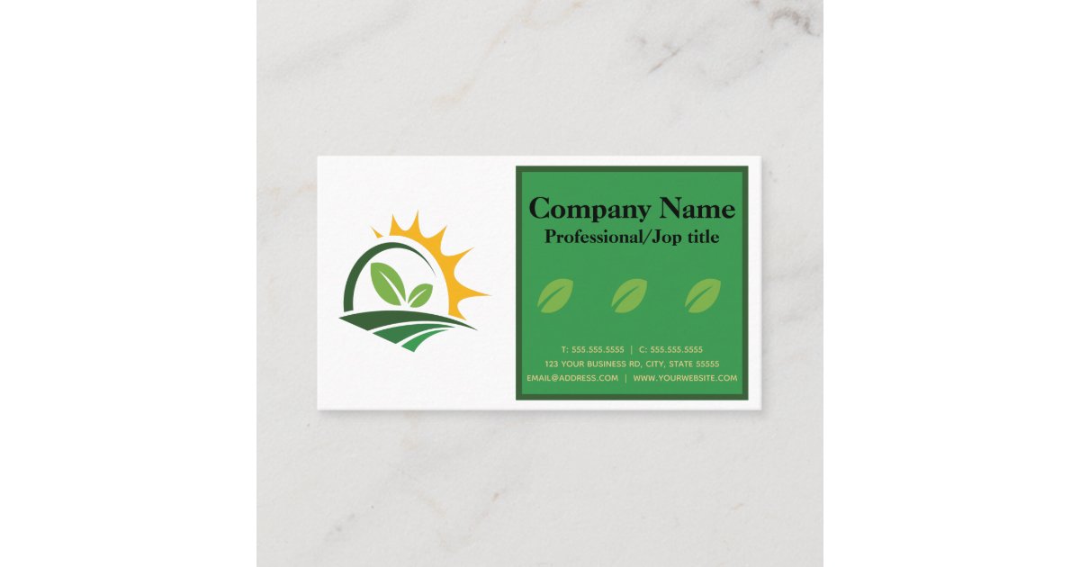 Agriculture Business Card | Zazzle