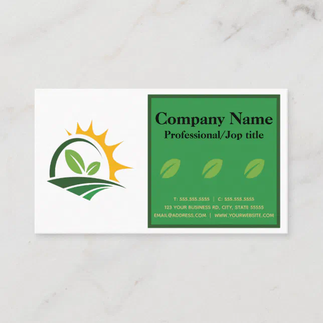 Agriculture Business Card | Zazzle