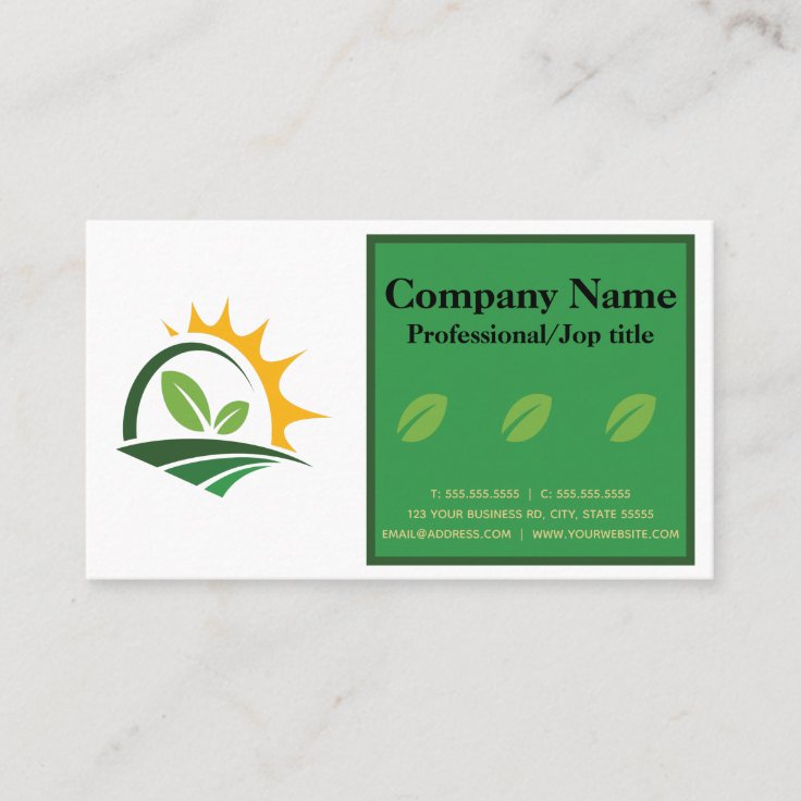 Agriculture Business Card | Zazzle