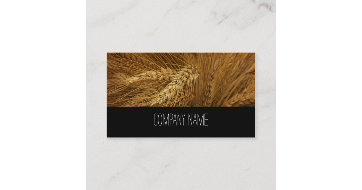 Agriculture Company Rye Business Card | Zazzle