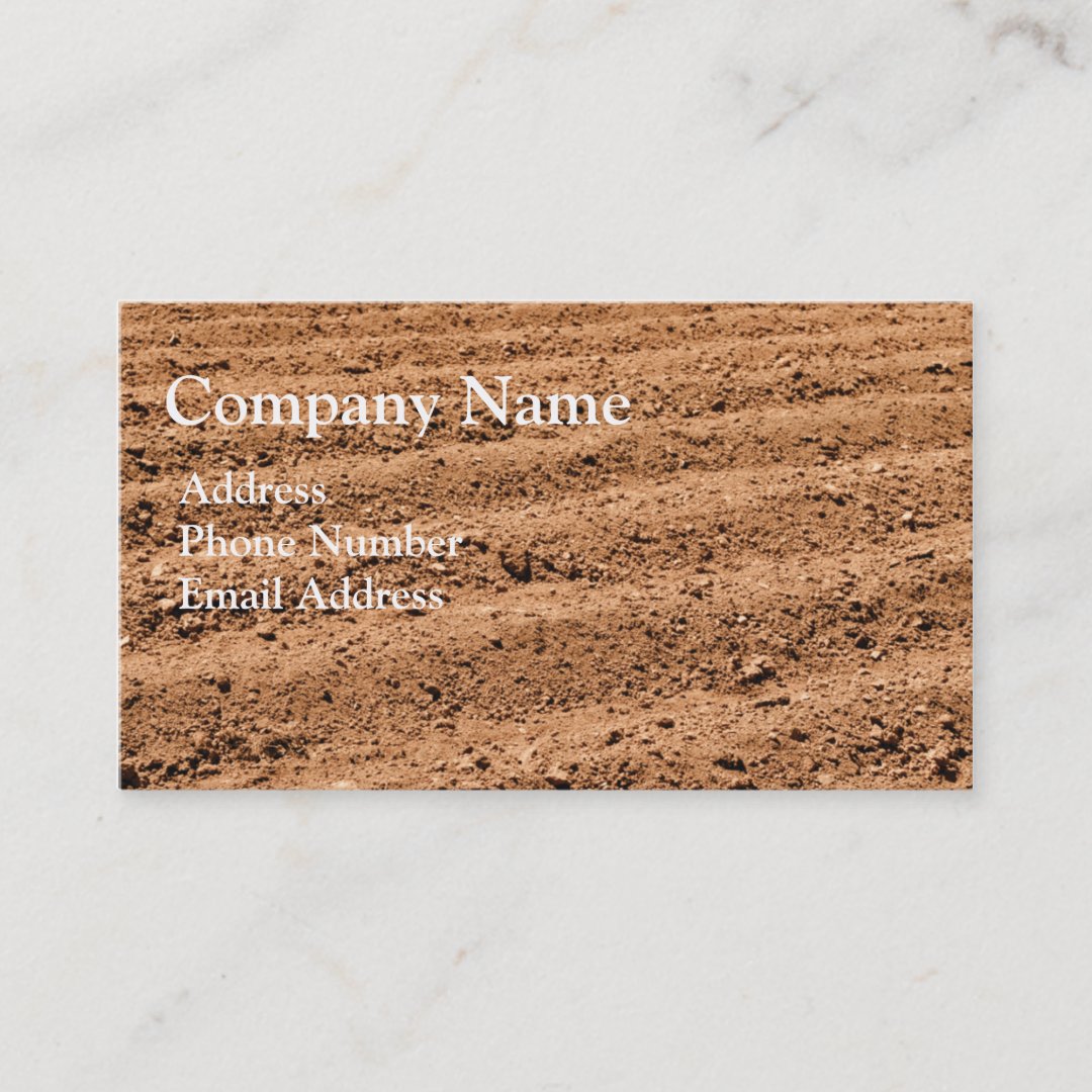 Agriculture Farm Soil Business Card | Zazzle