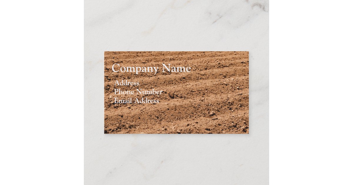 Agriculture Farm Soil Business Card | Zazzle