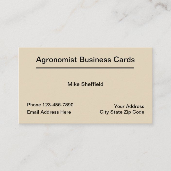 Agronomist Services Businesscards Business Card | Zazzle.com