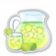 Agua De Limon Y Pepino Sticker | Zazzle