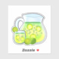 Agua De Limon Y Pepino Sticker | Zazzle