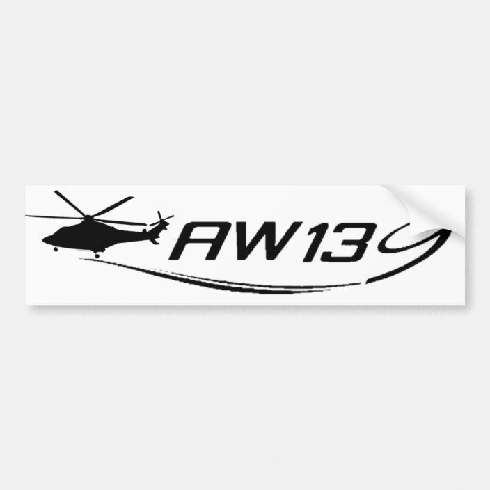 AgustaWestland AW139 Bumper Sticker | Zazzle.com