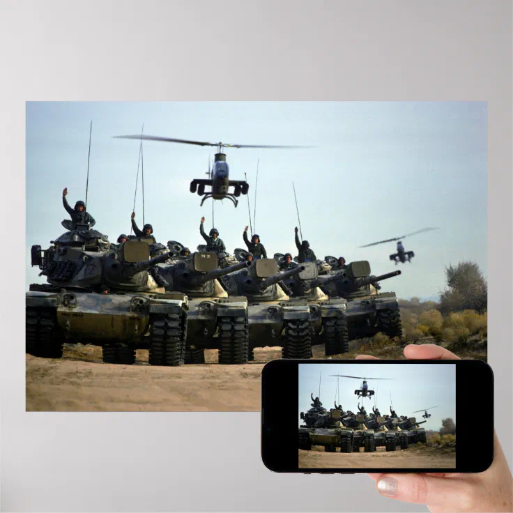 AH-1 Cobras and M60 Pattons Poster | Zazzle