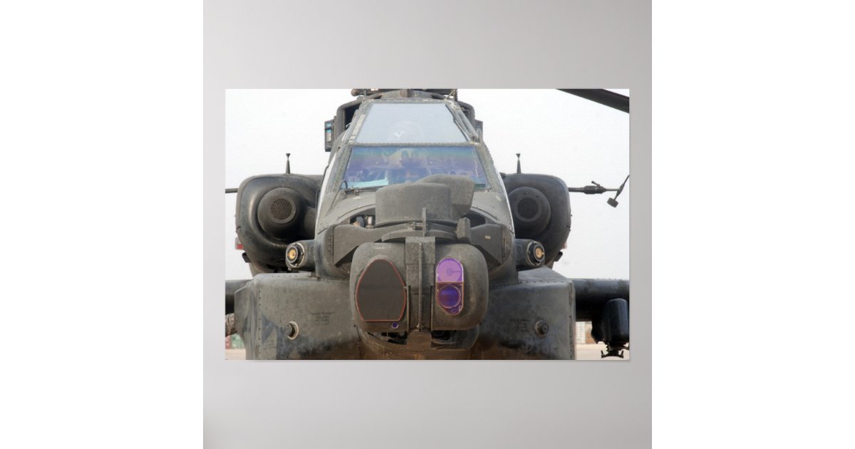AH-64 Apache Helicopter Poster | Zazzle