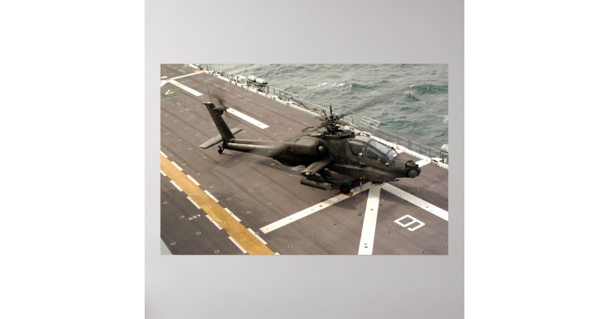 AH-64 Apache Helicopter Poster | Zazzle