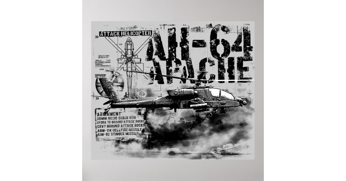 AH-64 Apache Print | Zazzle