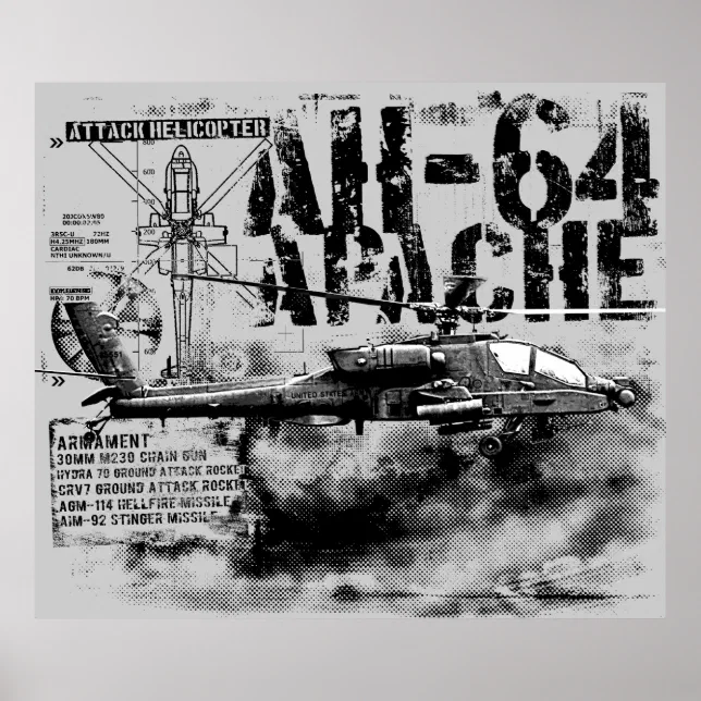 AH-64 Apache Print | Zazzle