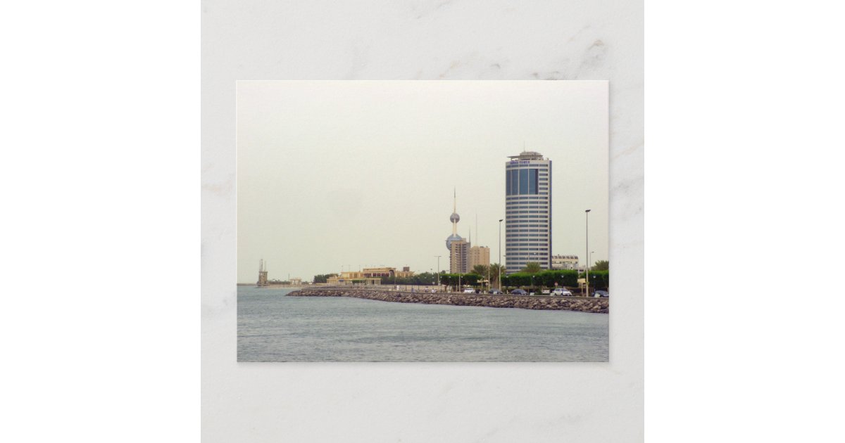 Ahmad tower, Kuwait city Postcard | Zazzle