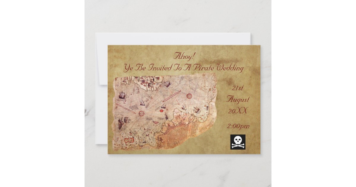 Ahoy! A Pirate Wedding Invitation | Zazzle