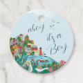 Ahoy it's a boy baby shower party favor tags | Zazzle