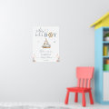 Ahoy It's Boy! Nautical Boat Baby Shower Welcome Poster | Zazzle