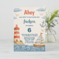 Ahoy Matey Nautical Birthday Invitation | Zazzle