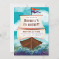 Ahoy Matey Pirate Ship Birthday Party Invitation | Zazzle