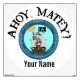 Ahoy Matey Pirate Ship Wall Decal | Zazzle