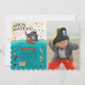 Ahoy Mateys Pirate Birthday Photo Invitation | Zazzle