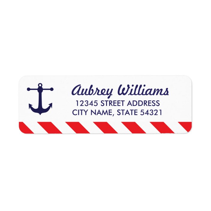 Ahoy! Nautical Address Labels | Zazzle.com