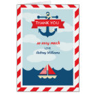 nautical vintage boat thank you cards | Zazzle.com