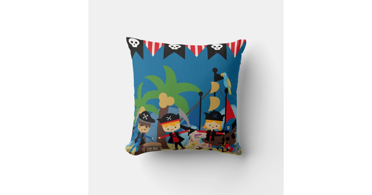 Ahoy Pirates MOJO Pillow | Zazzle