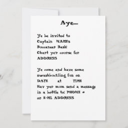Ahoy There Matey Invite | Zazzle