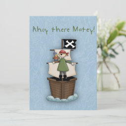 Ahoy There Matey Invite | Zazzle