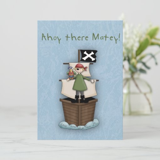 Ahoy There Matey Invite | Zazzle