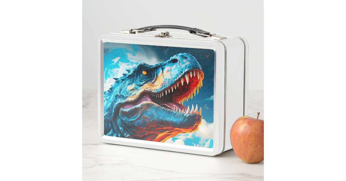 Ai Dinosaur Metal Lunch Box | Zazzle
